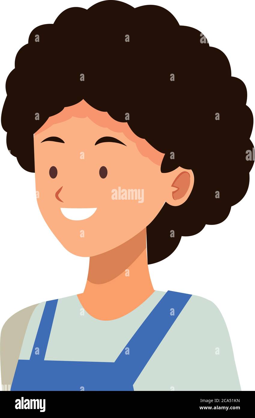 housekeeping female worker avatar character vector illustration design ...