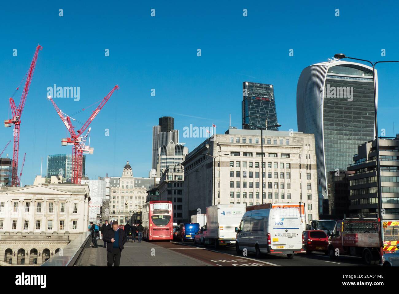 London cityscape, looking north from London Bridge Stock Photo - Alamy