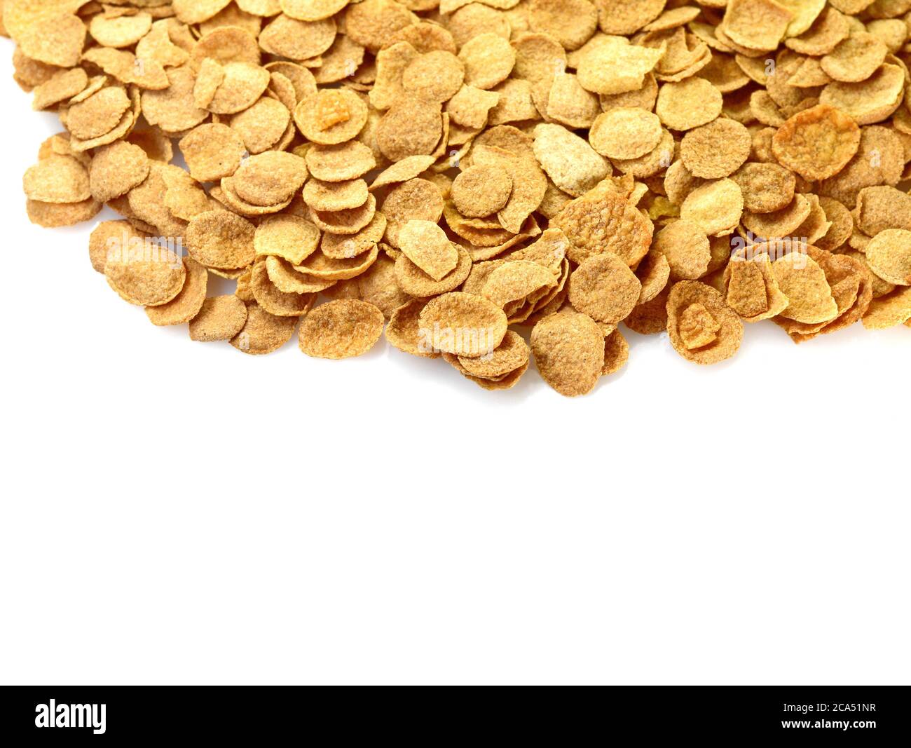 Cornflakes isolated on white background Stock Photo - Alamy
