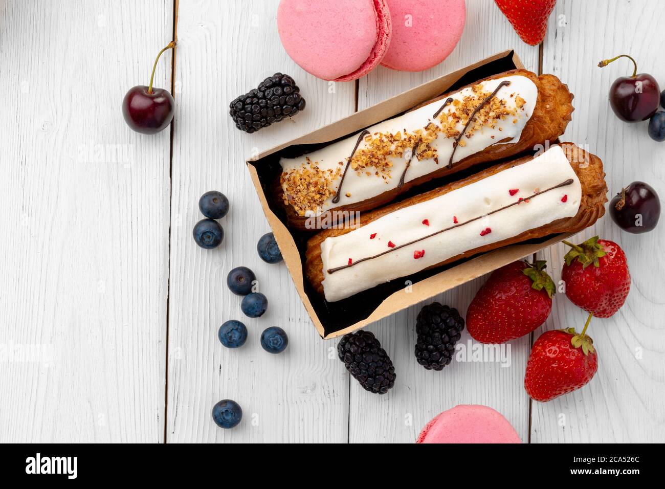 Eclair box hi-res stock photography and images - Alamy