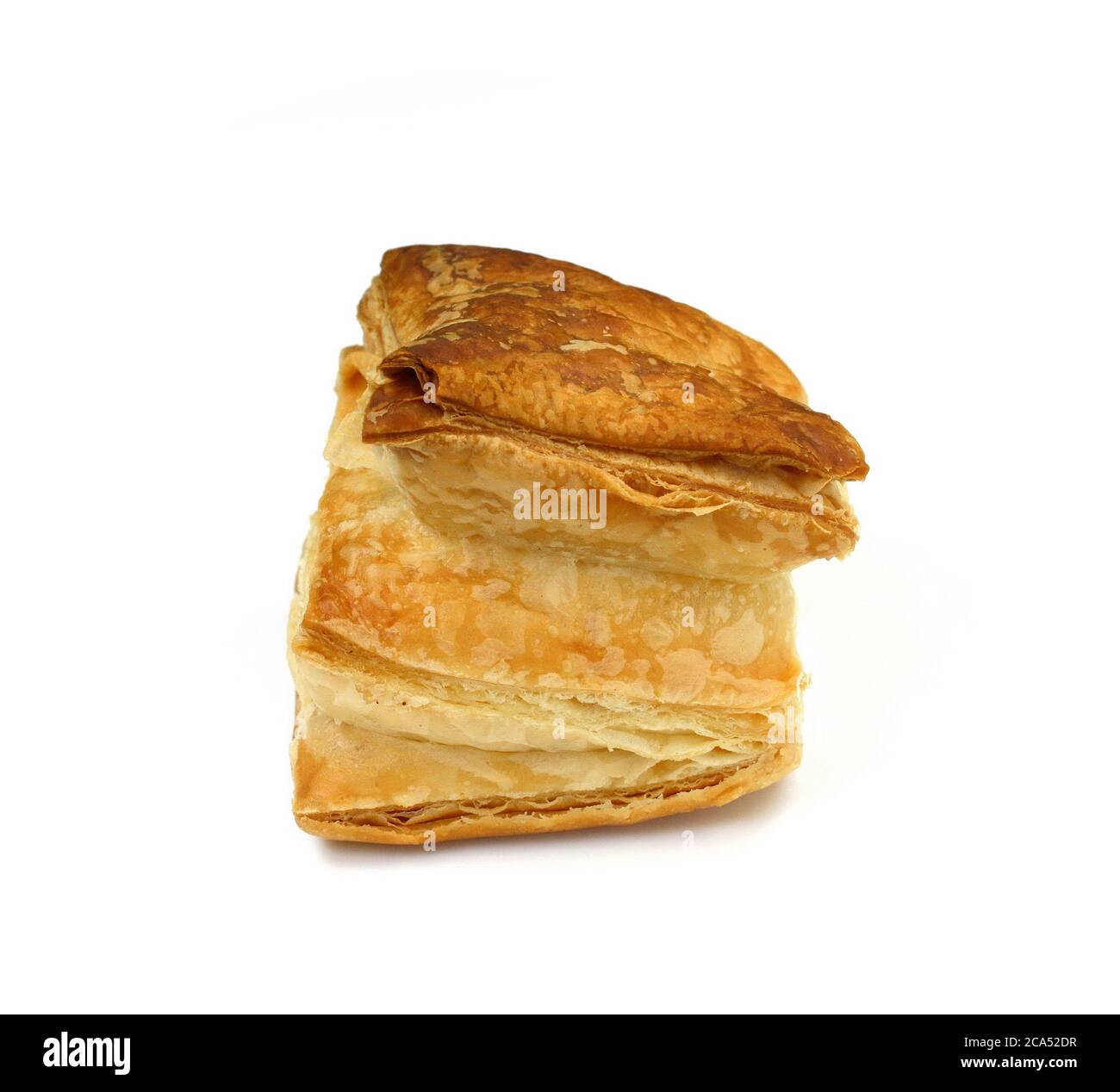 Puff Pastry Isolated on White Background Stock Photo - Alamy