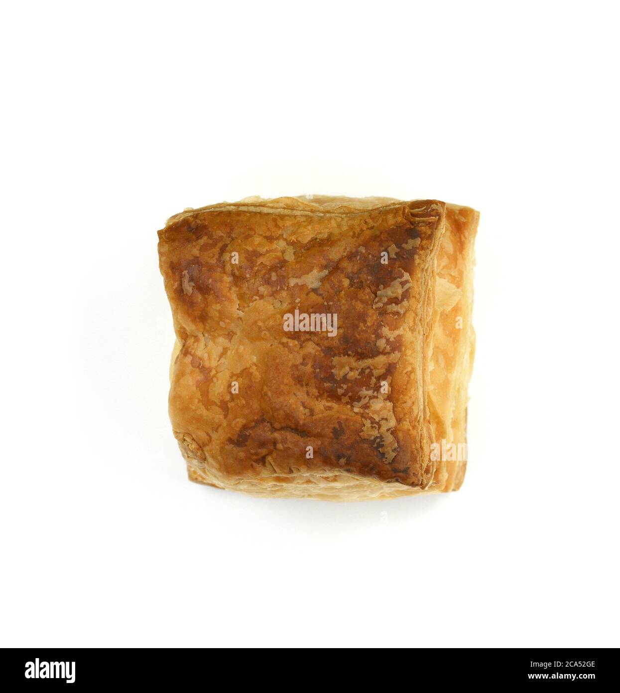 Puff Pastry Isolated on White Background Stock Photo - Alamy