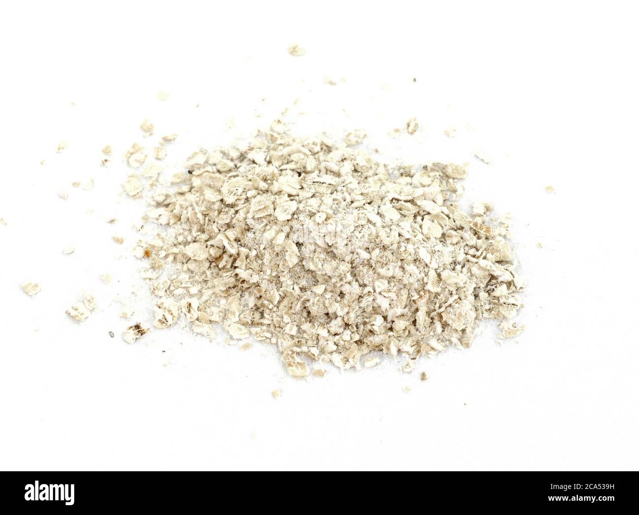 Pile of Dry oatmeal isolated on white background Stock Photo - Alamy