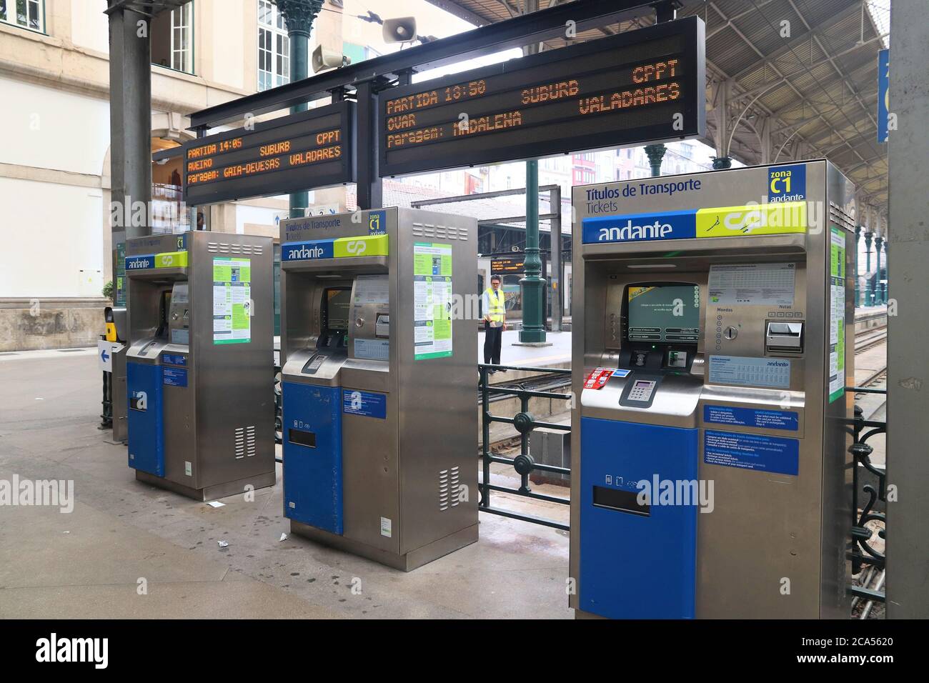 PORTO, PORTUGAL - MAY 24, 2018: Comboios de Portugal train ticket ...
