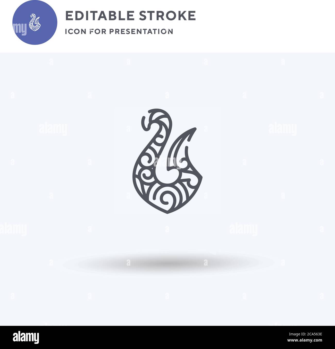 Maori icon vector, filled flat sign, solid pictogram isolated on white ...