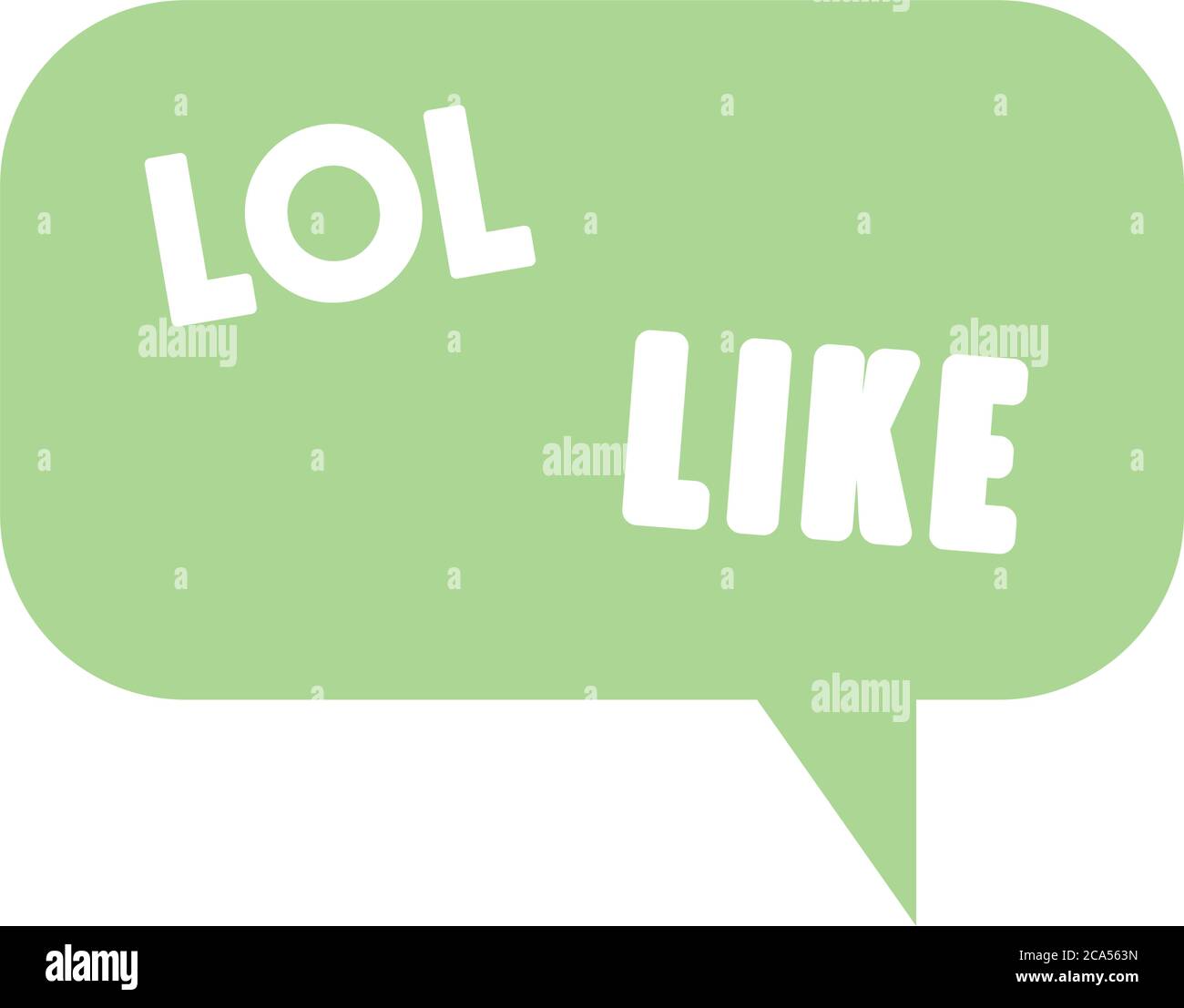 Slang Bubbles Concept Square Bubble With Lol And Like Words Icon Over slang-bubbles-concept-square-bubble-with-lol-and-like-words-icon-over