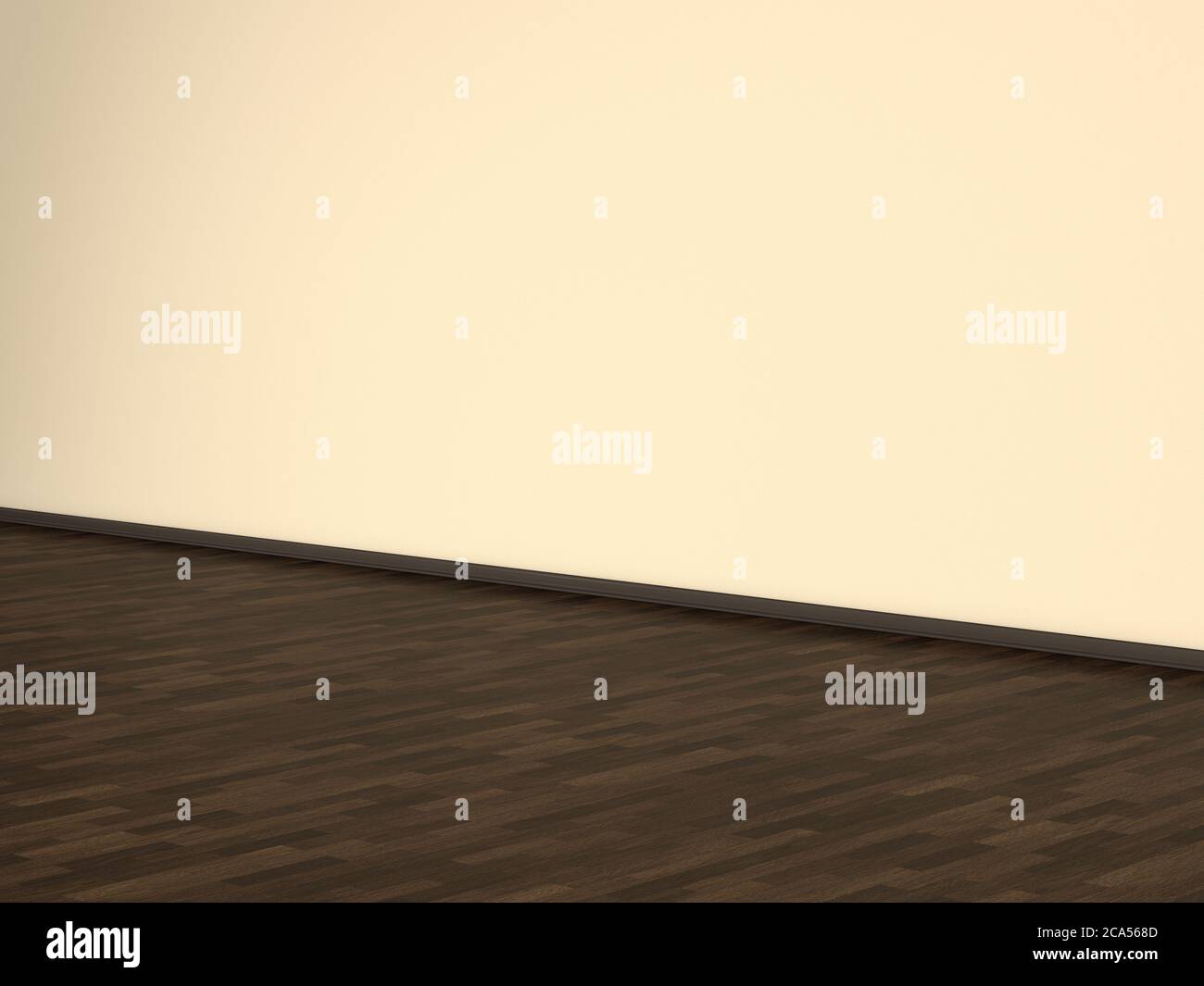 Empty room in a house. 3d illustration Stock Photo - Alamy