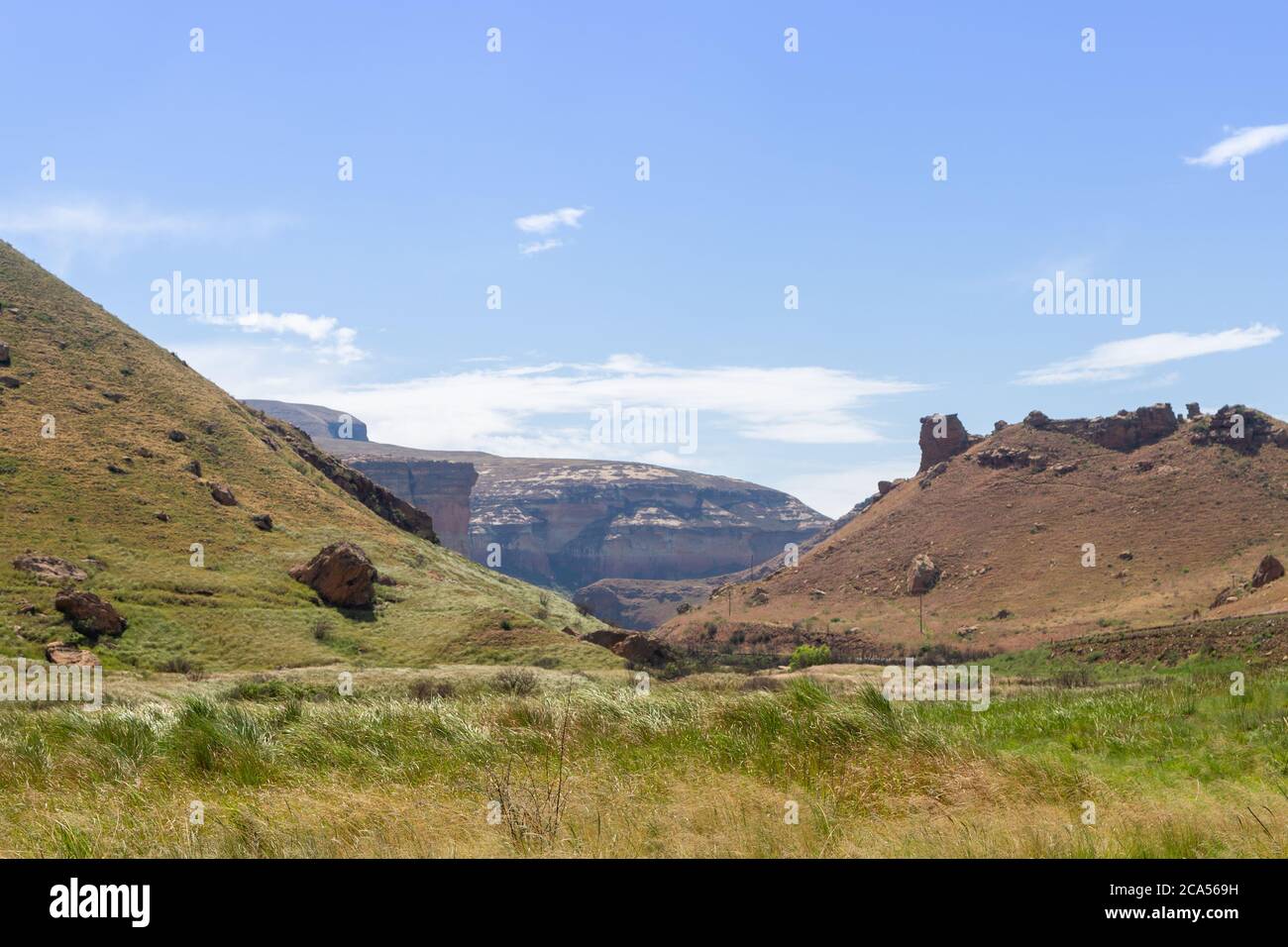 Landscape in the beautiful Golden Gate Highlands National Park ...