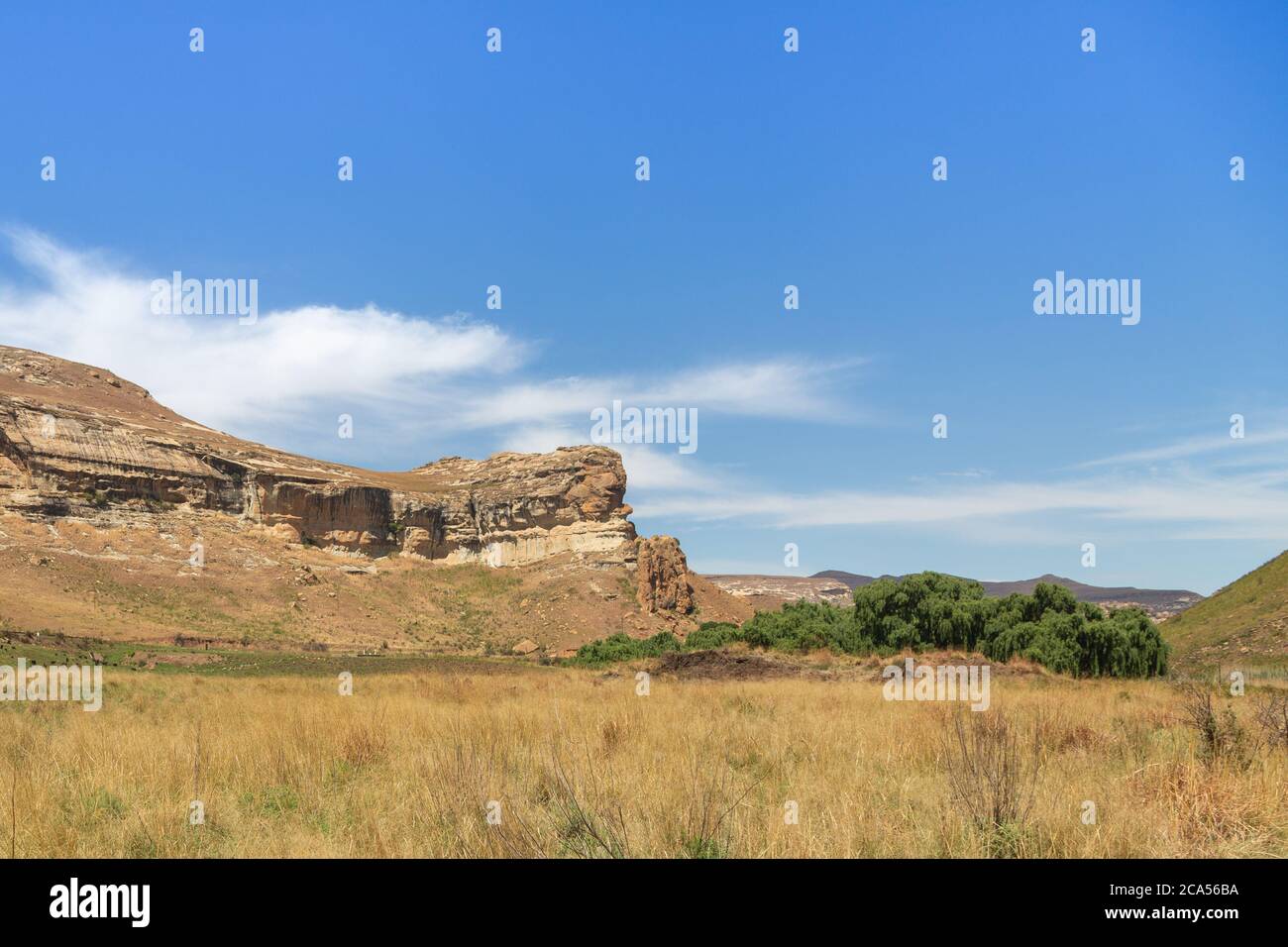 Landscape in the beautiful Golden Gate Highlands National Park ...