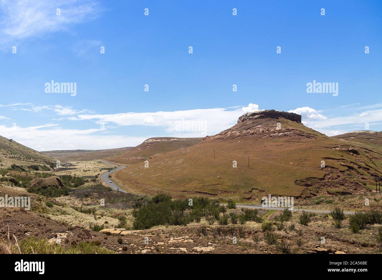Landscape in the beautiful Golden Gate Highlands National Park ...