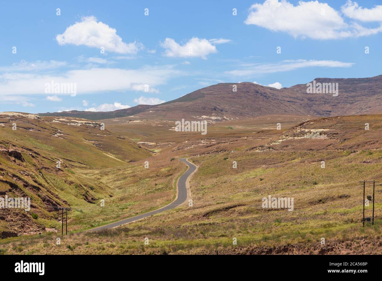 Landscape in the beautiful Golden Gate Highlands National Park ...