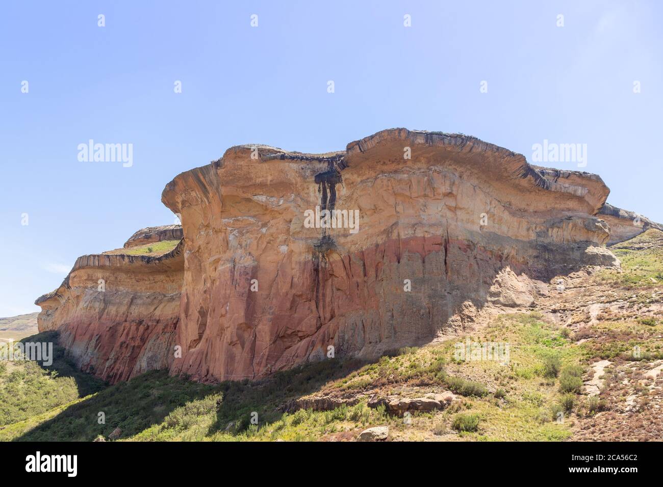 Landscape in the beautiful Golden Gate Highlands National Park ...