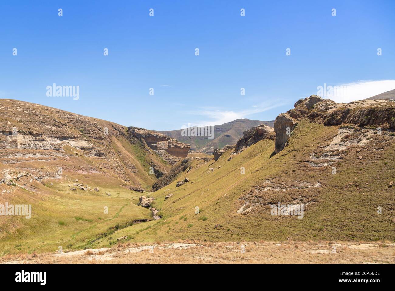 Landscape in the beautiful Golden Gate Highlands National Park ...
