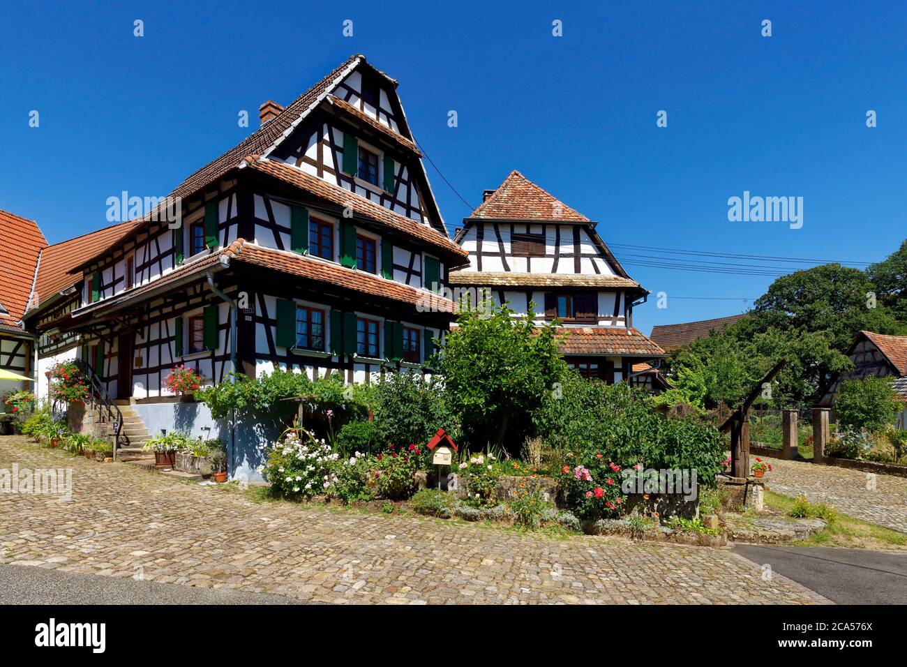 France, Bas Rhin, Hunspach, labelled Les Plus Beaux Villages de France ...