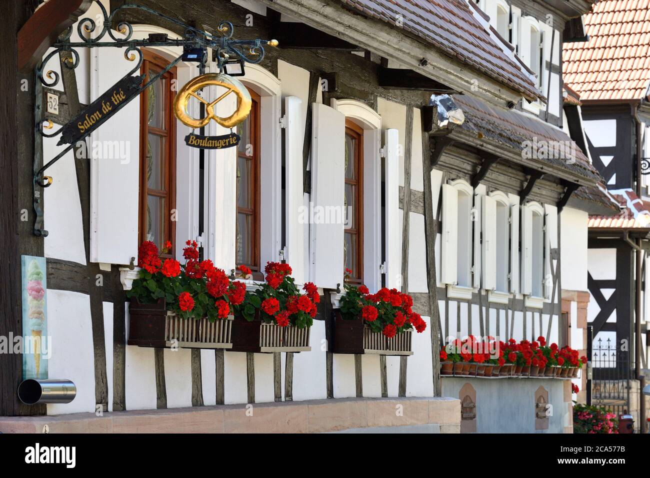 France, Bas Rhin, Hunspach, labelled Les Plus Beaux Villages de France ...