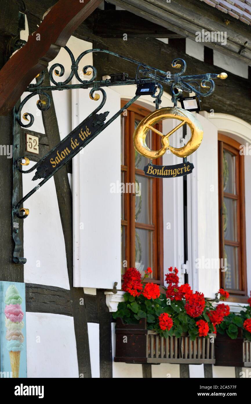 France, Bas Rhin, Hunspach, labelled Les Plus Beaux Villages de France ...
