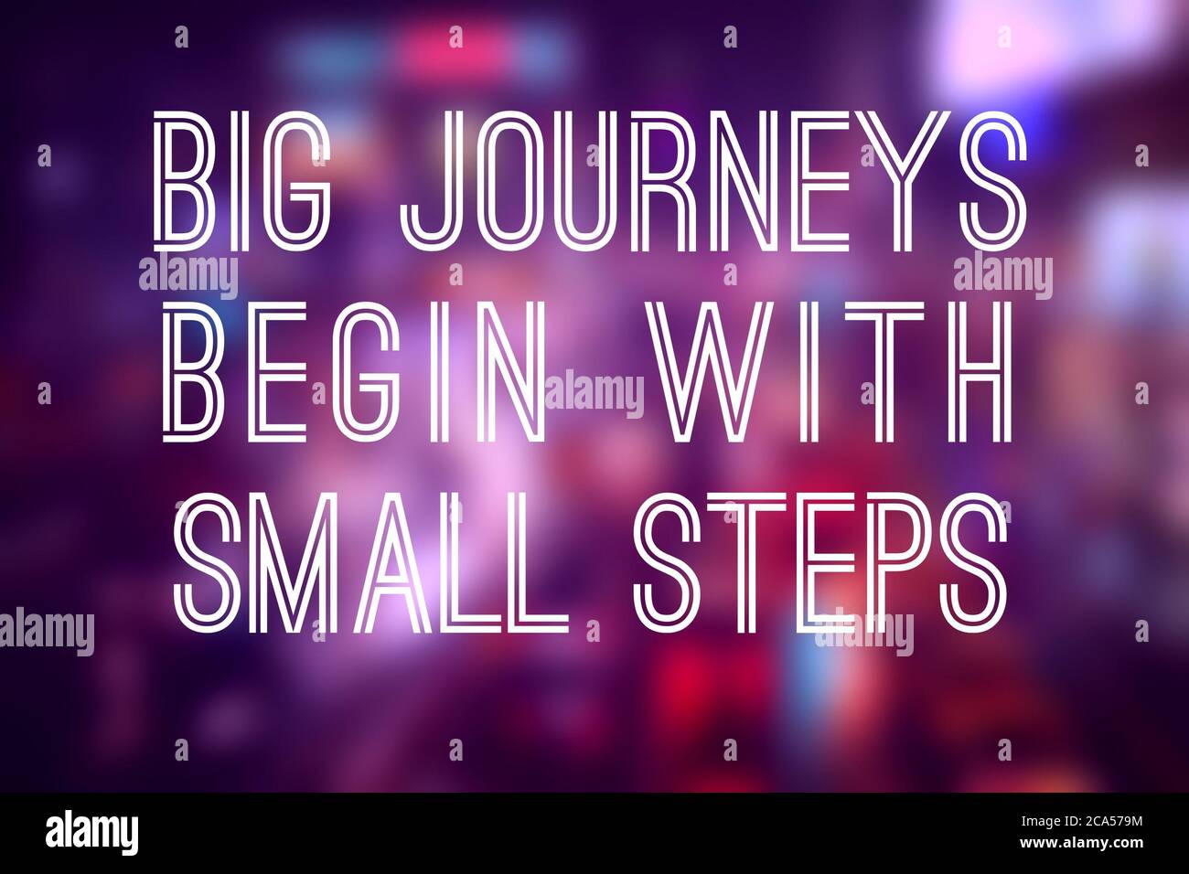 Big journeys begin with small steps. Inspirational quote poster ...