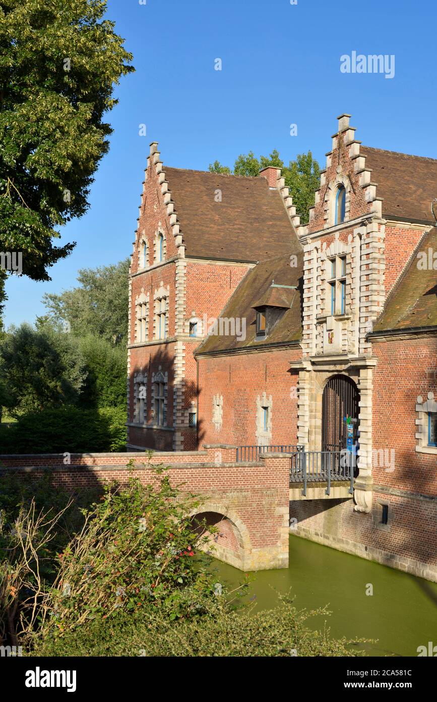 France, Nord, Villeneuve d'Ascq, Flers Bourg district, Chateau de Flers ...