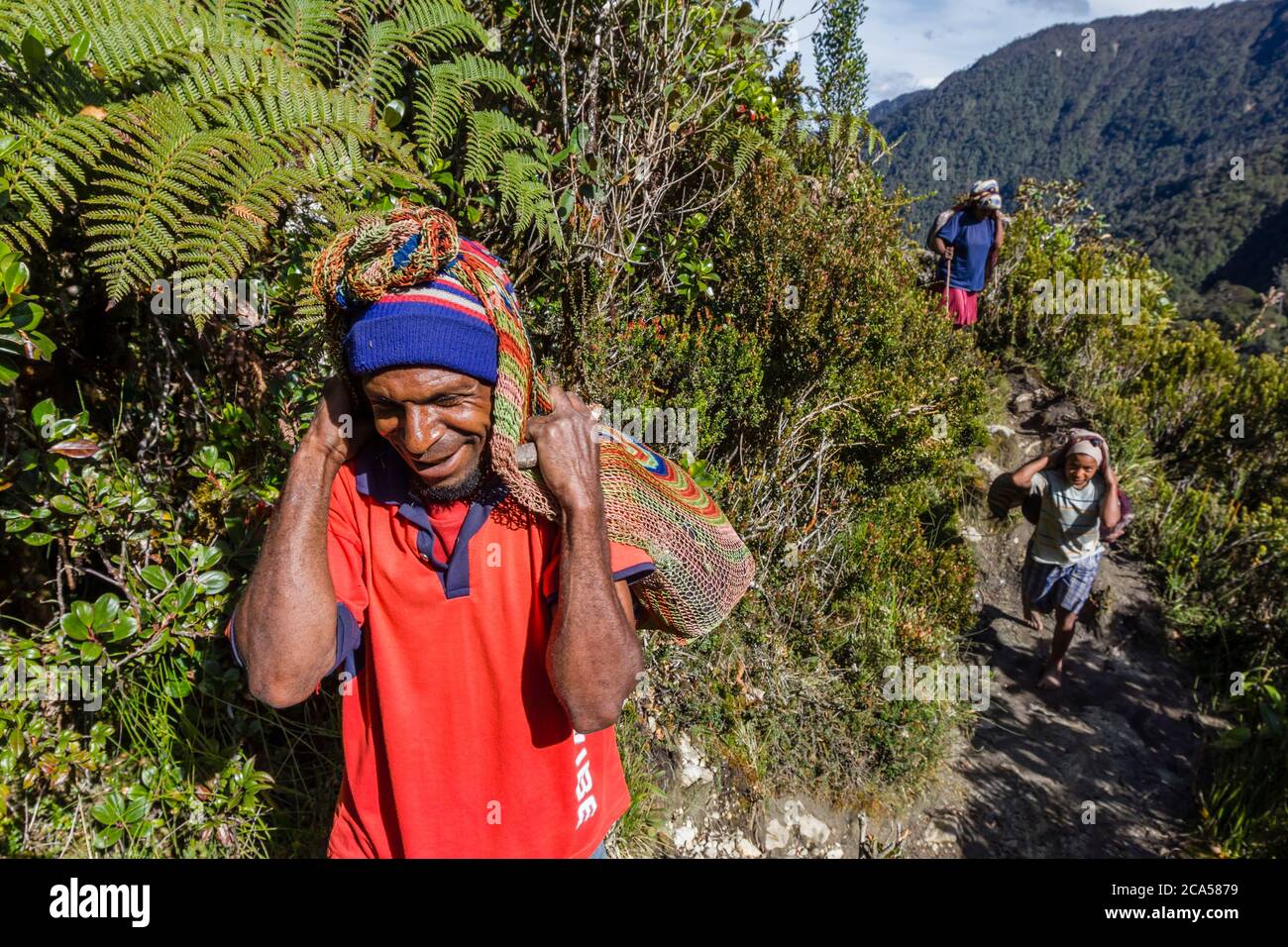 Indonesia, Papua, Baliem valley, near Wamena, Yali people territory ...