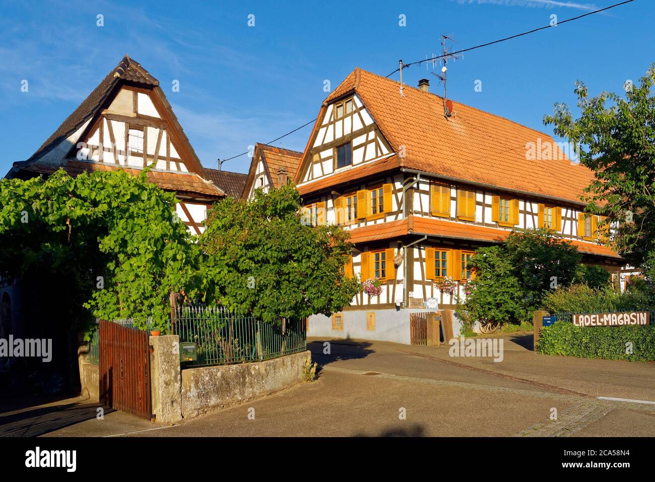 France, Bas Rhin, Hunspach, labelled Les Plus Beaux Villages de France ...