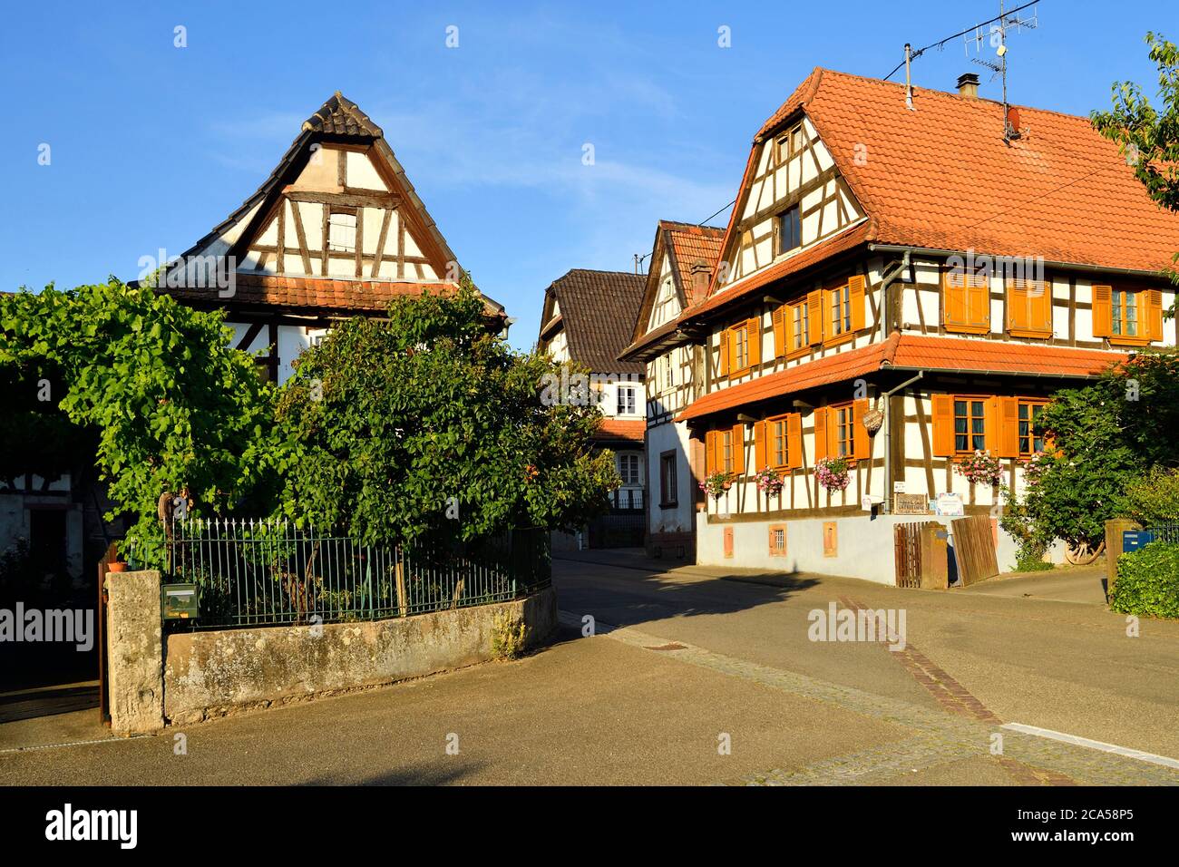 France, Bas Rhin, Hunspach, labelled Les Plus Beaux Villages de France ...