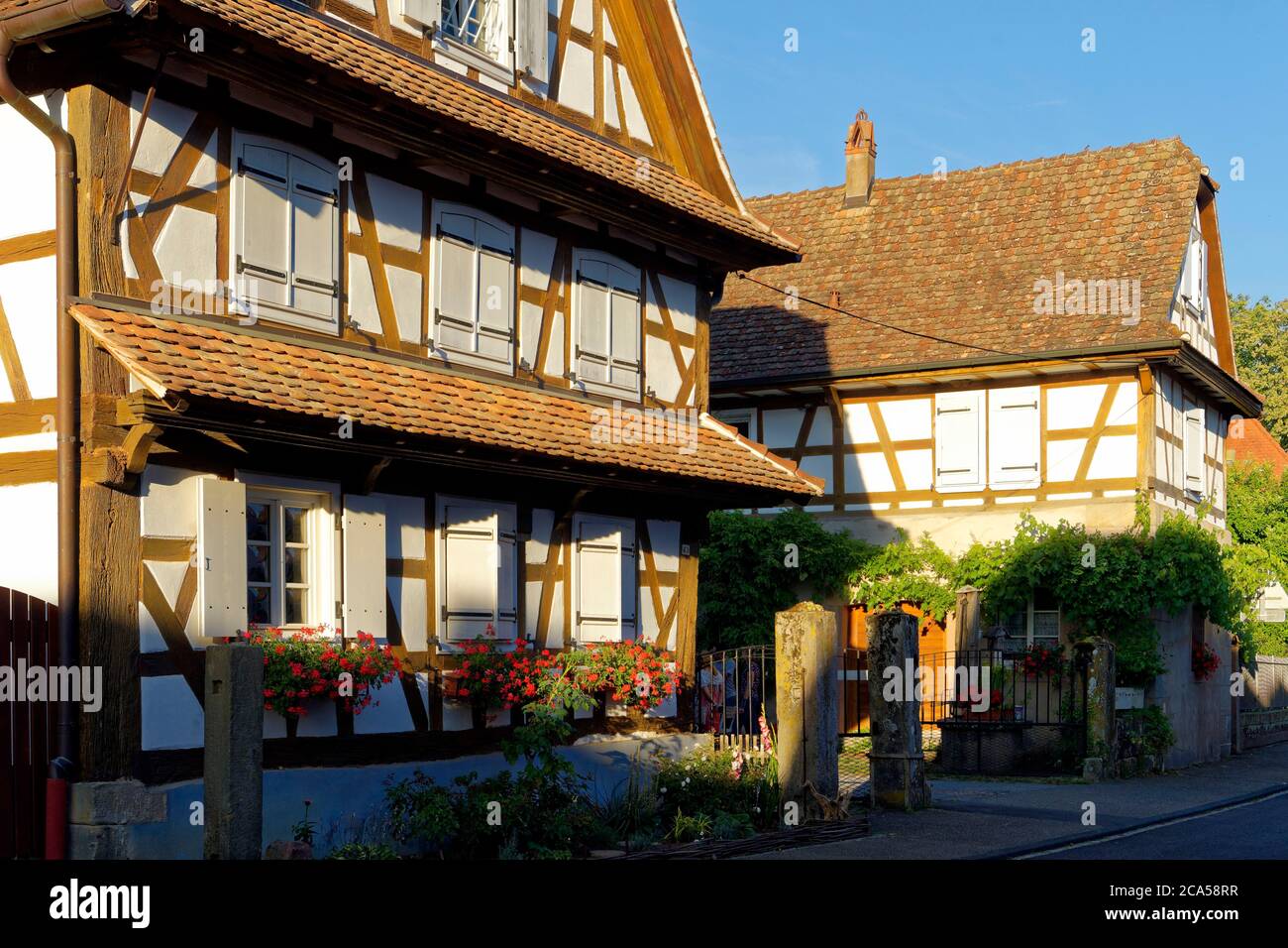 France, Bas Rhin, Hunspach, labelled Les Plus Beaux Villages de France ...