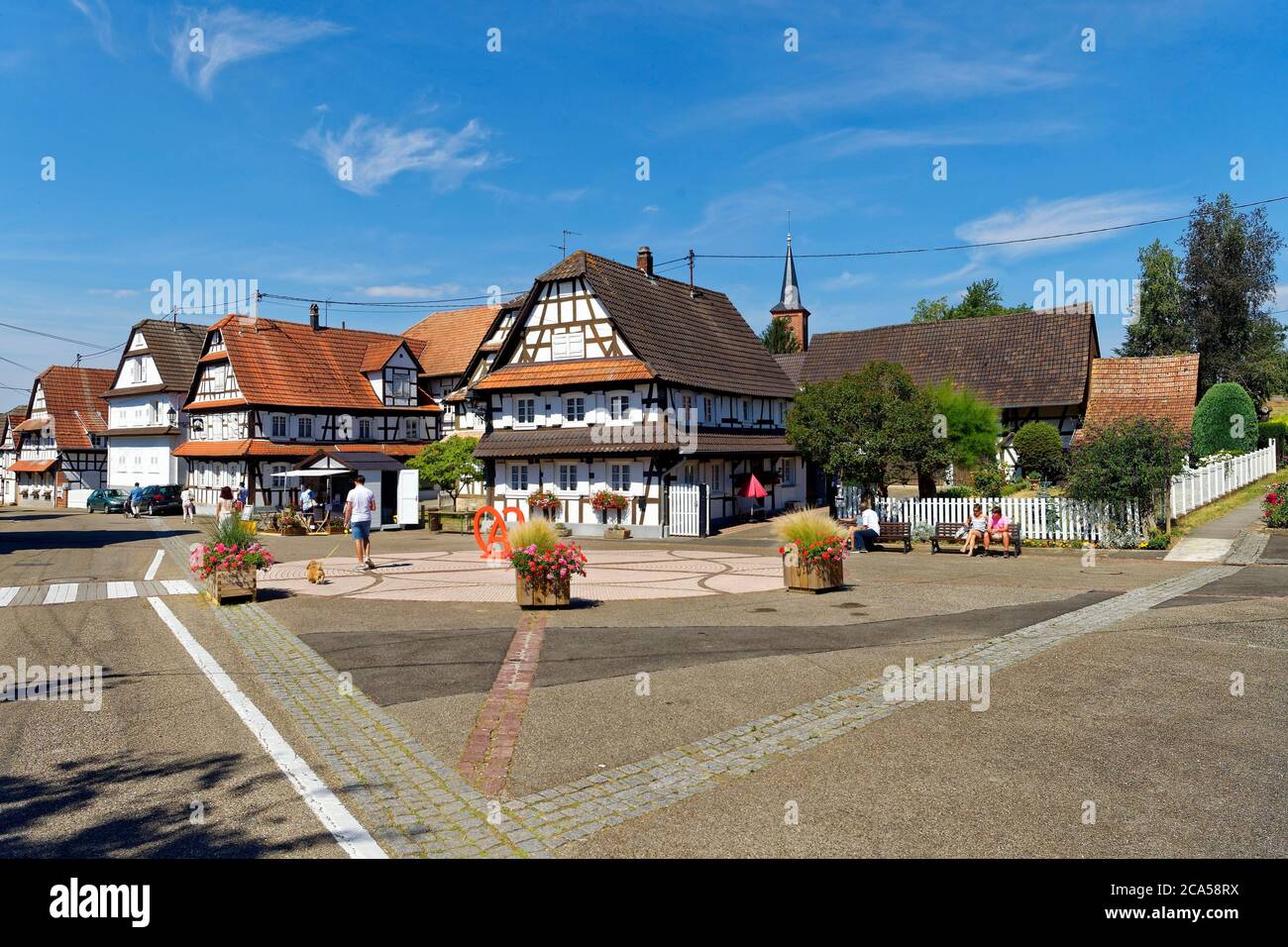 France, Bas Rhin, Hunspach, labelled Les Plus Beaux Villages de France ...