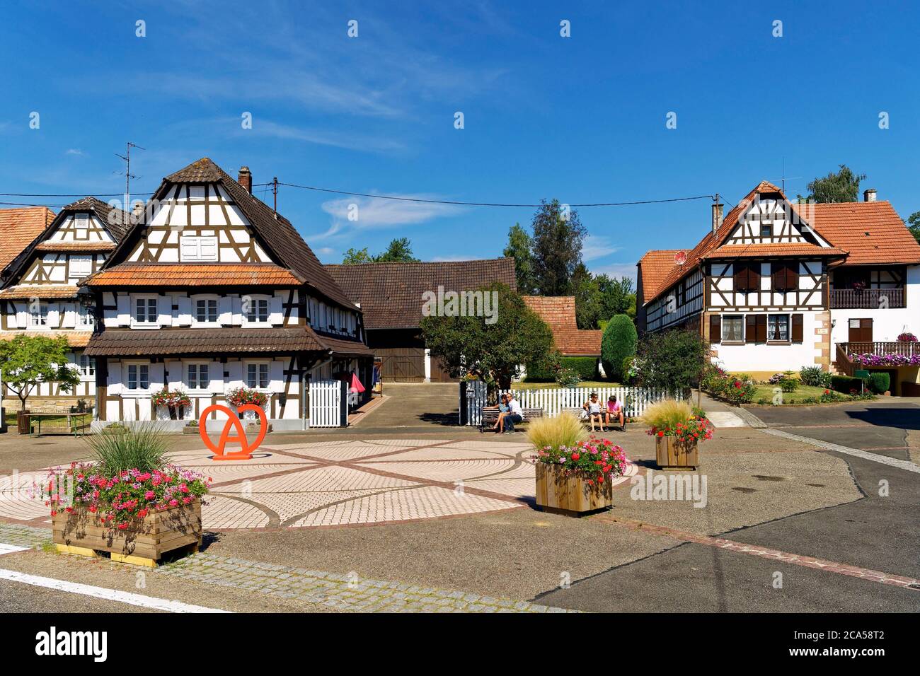 France, Bas Rhin, Hunspach, labelled Les Plus Beaux Villages de France ...