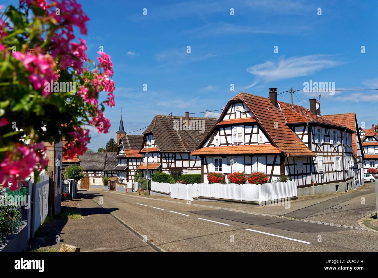 France, Bas Rhin, Hunspach, labelled Les Plus Beaux Villages de France ...