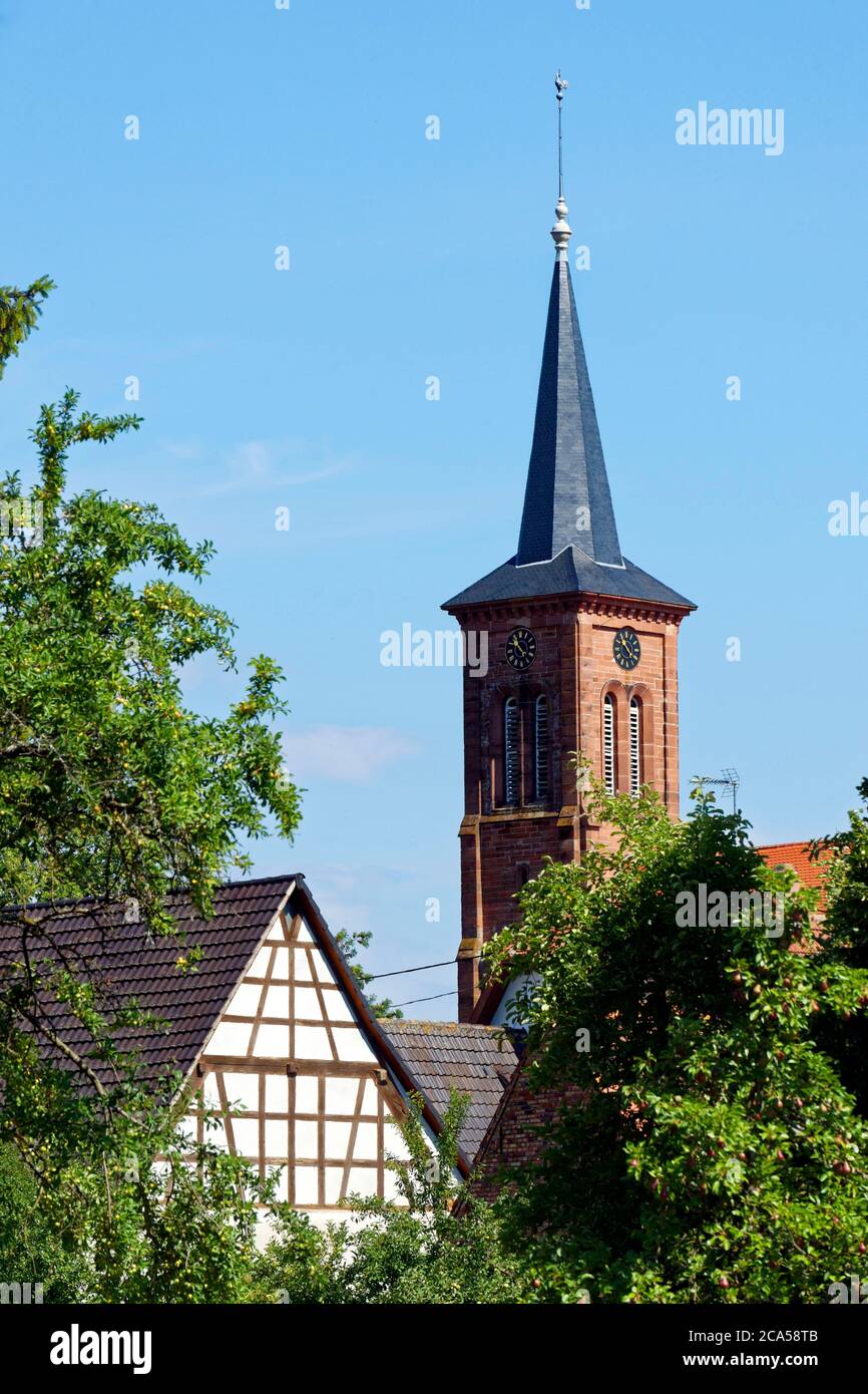 France, Bas Rhin, Hunspach, labelled Les Plus Beaux Villages de France ...