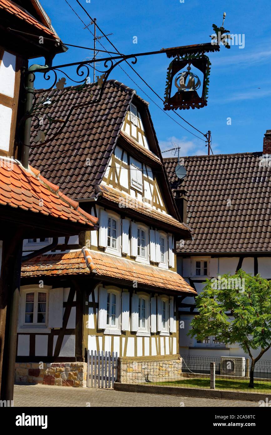 France, Bas Rhin, Hunspach, labelled Les Plus Beaux Villages de France ...