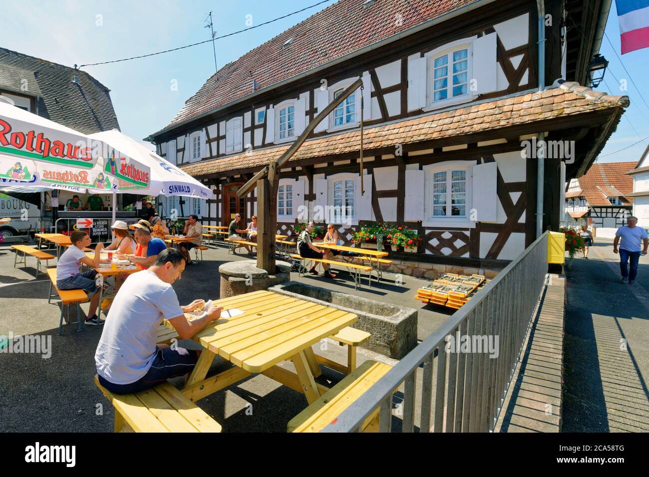 France, Bas Rhin, Hunspach, labelled Les Plus Beaux Villages de France ...