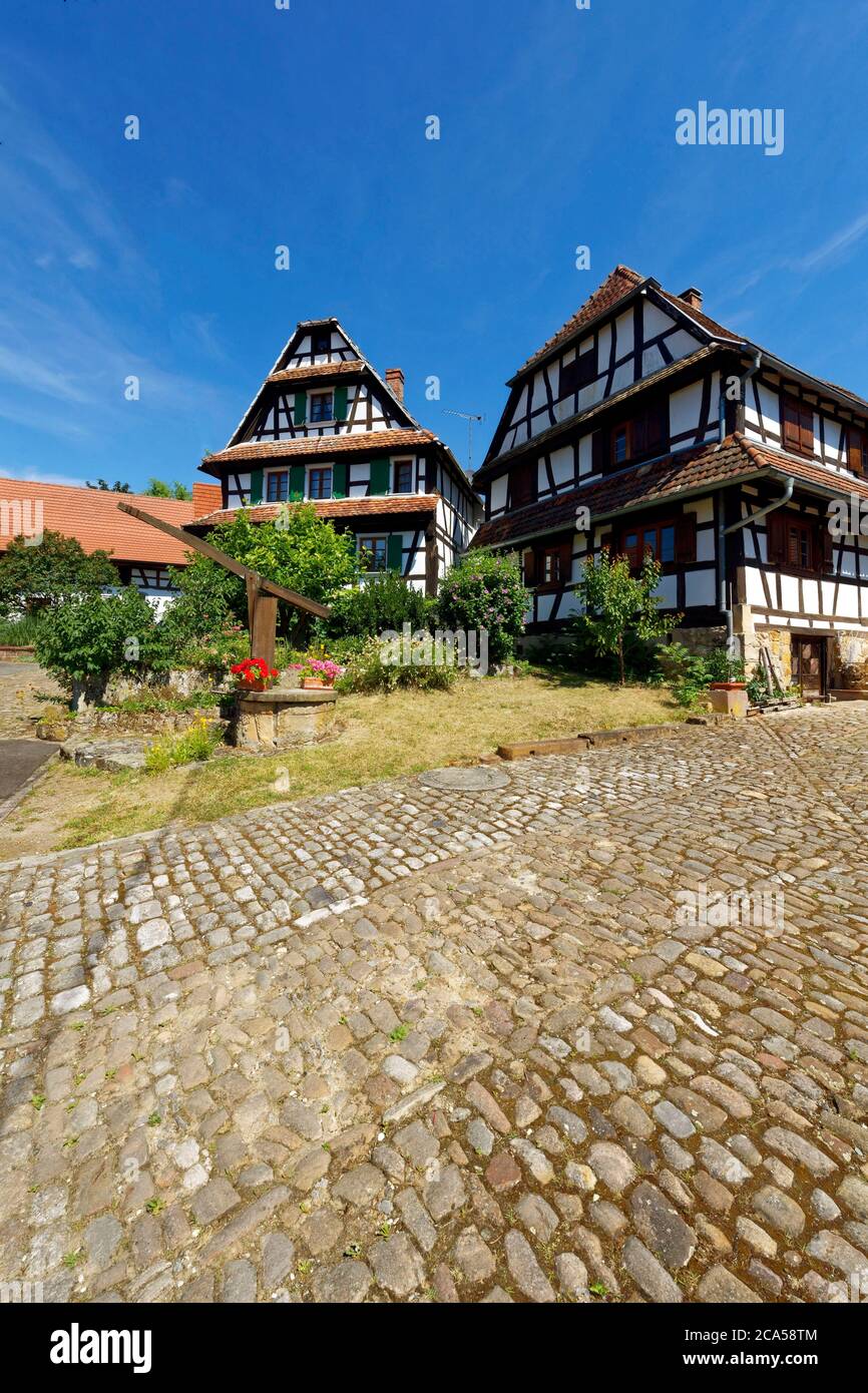 France, Bas Rhin, Hunspach, labelled Les Plus Beaux Villages de France ...