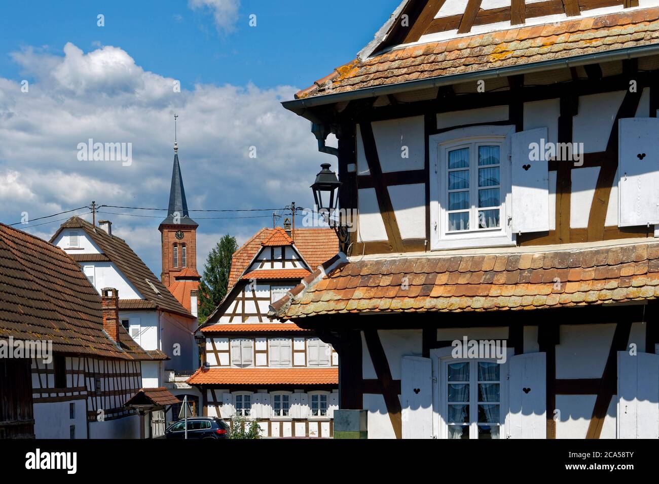 France, Bas Rhin, Hunspach, labelled Les Plus Beaux Villages de France ...