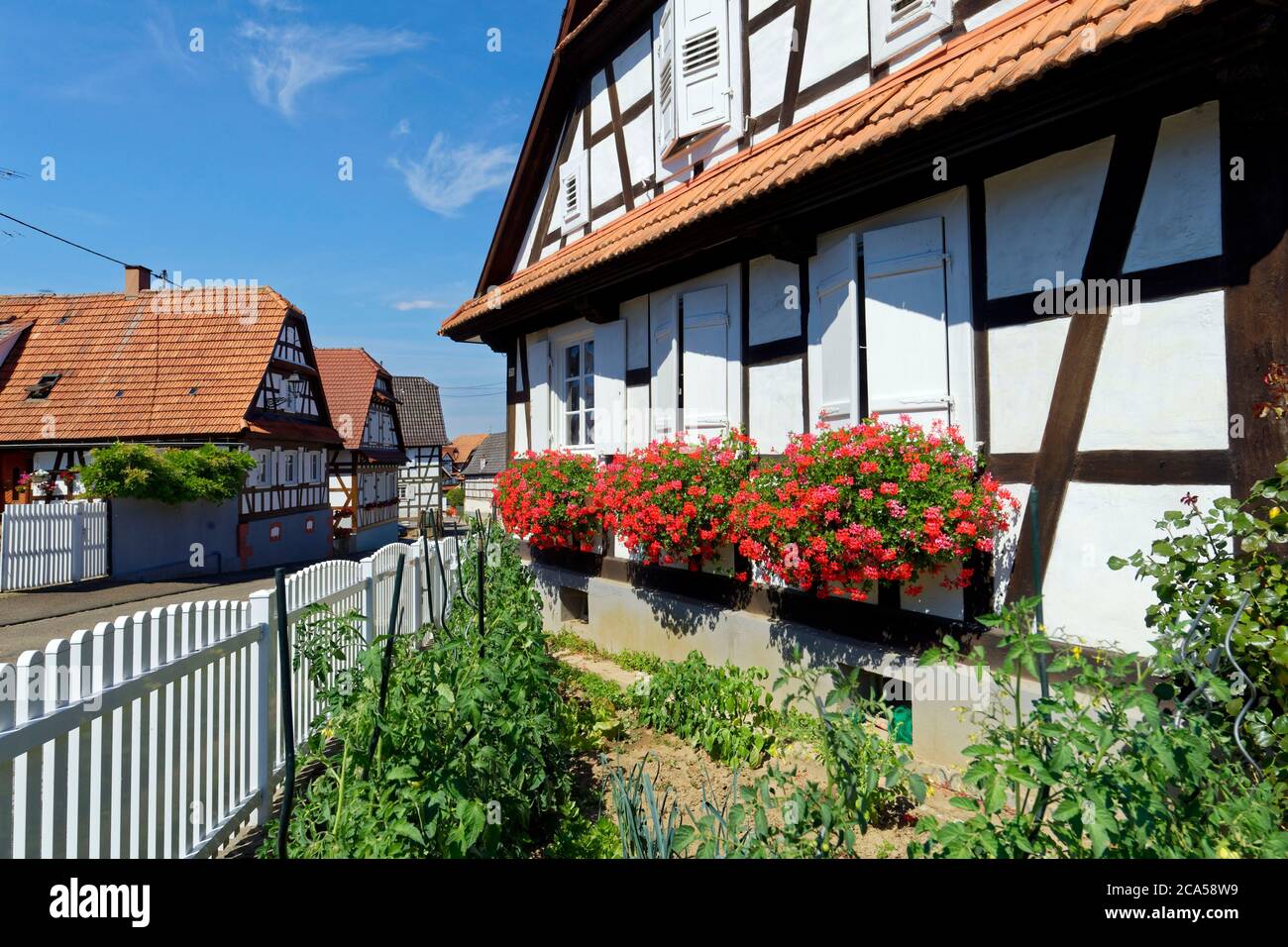 France, Bas Rhin, Hunspach, labelled Les Plus Beaux Villages de France ...