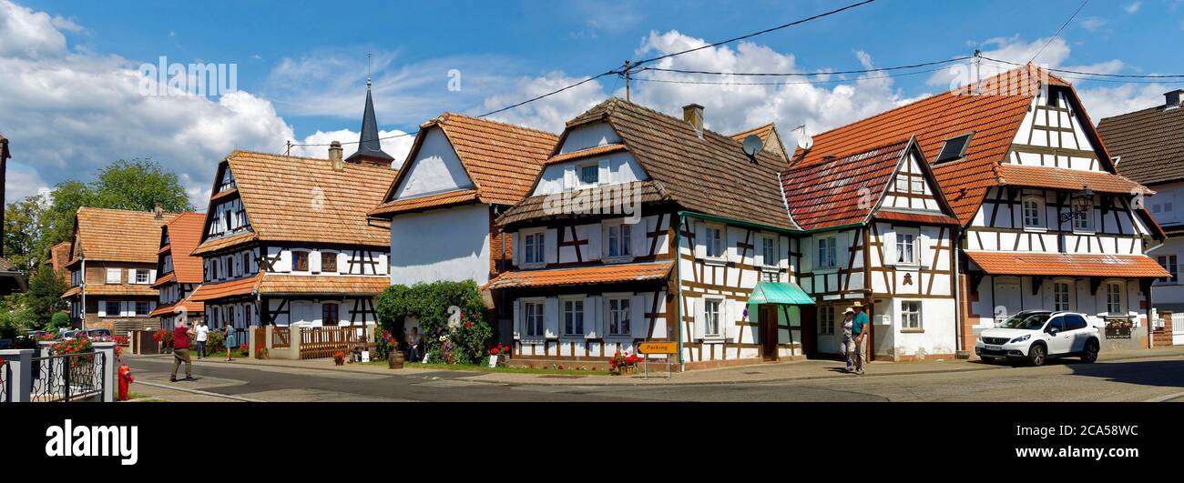 France, Bas Rhin, Hunspach, labelled Les Plus Beaux Villages de France ...