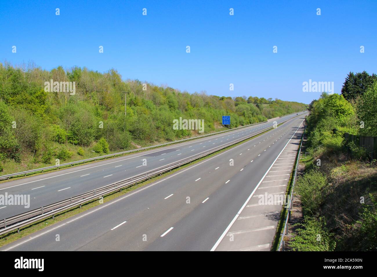 Empty motorway highway wales hi-res stock photography and images - Alamy