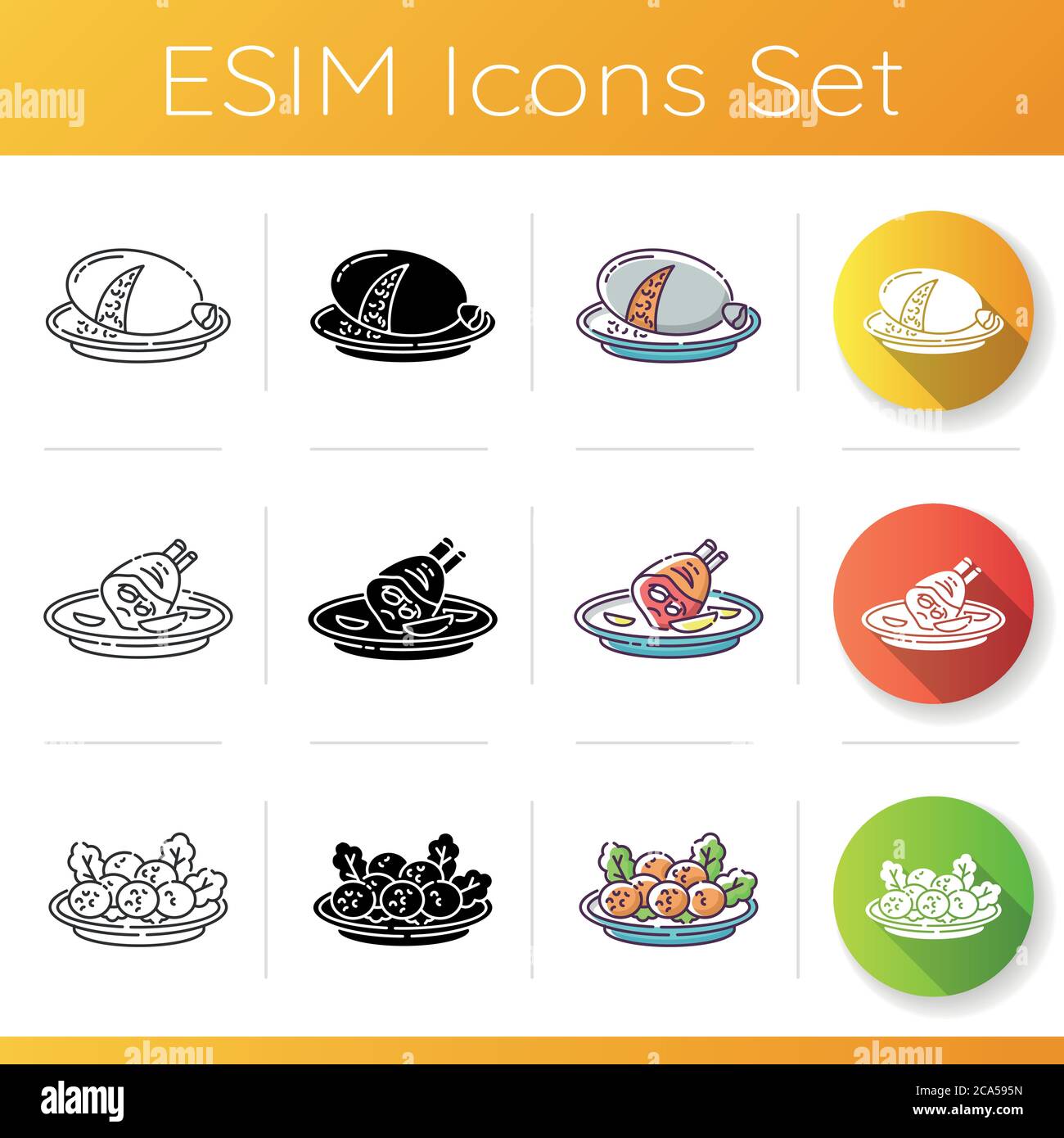 Pork and haggis Stock Vector Images - Alamy