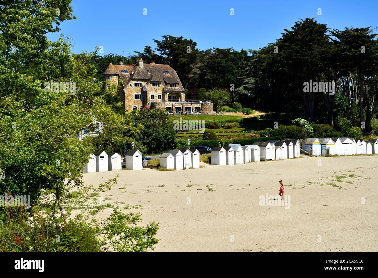 France, Finistere, Nevez, Port Manech, the beach of Port Manech, beach ...