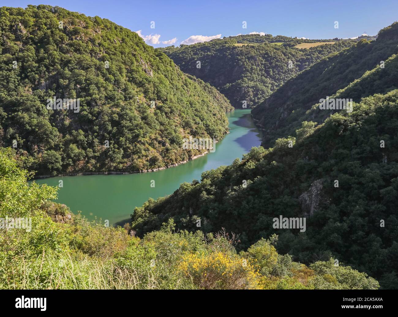 France, Aveyron, Viala du Tarn, Les Raspes, steep and wild gorge of the ...