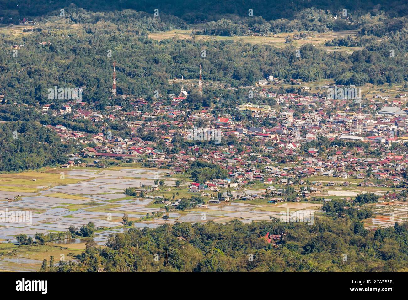 Indonesia, Sulawesi, Tana Toraja, near Batutumonga village, elevated ...