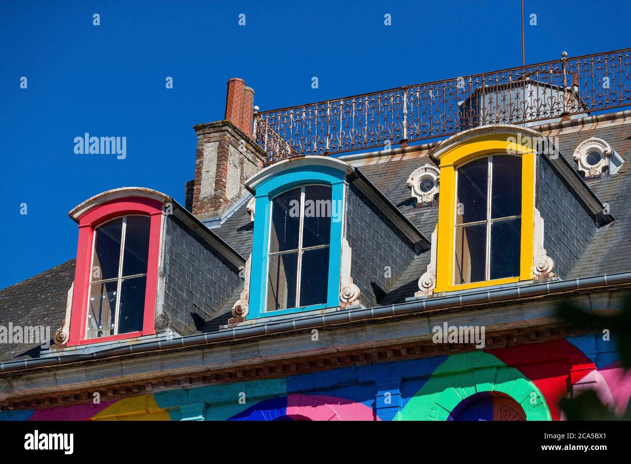 France, Loiret, Pressigny-les-Pins, La Valette castle where an urban ...