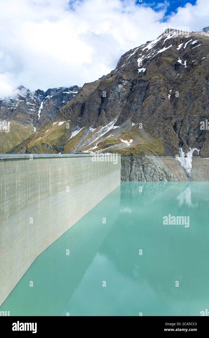 Switzerland, Valais, Hérémence Valley, visit of the Grande Dixence dam ...