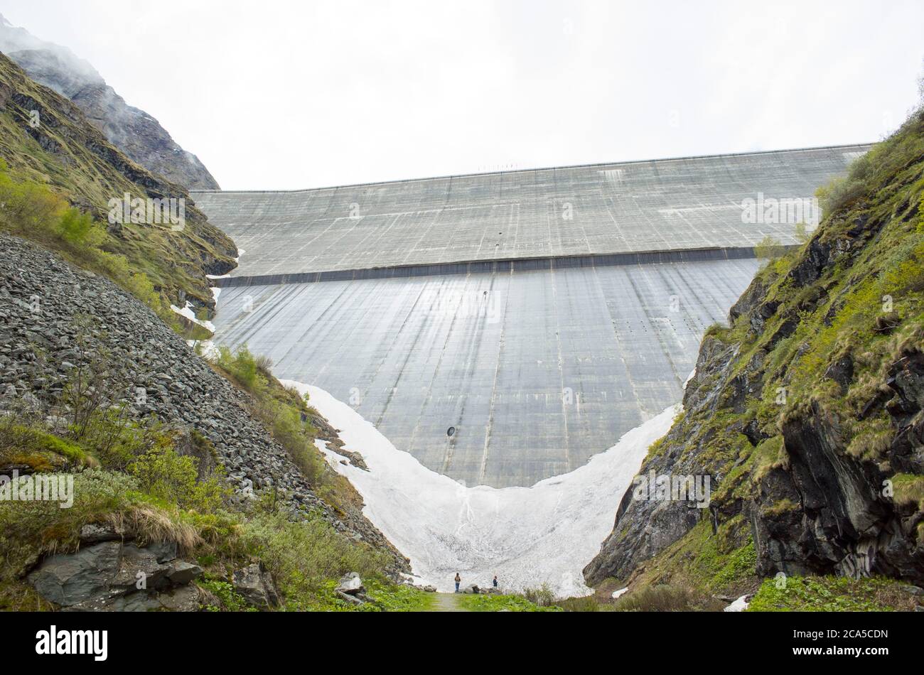 Switzerland, Valais, Hérémence Valley, visit of the Grande Dixence dam ...