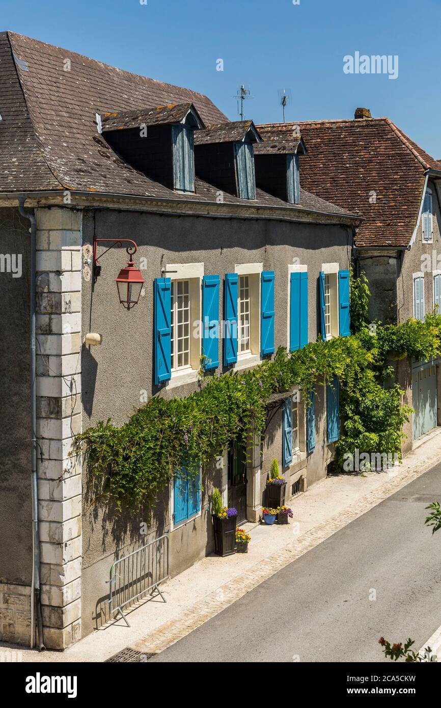 France, Pyr?n?es-Atlantiques, B?arn, Navarrenx, labeled Les Plus Beaux Villages de France Stock ...
