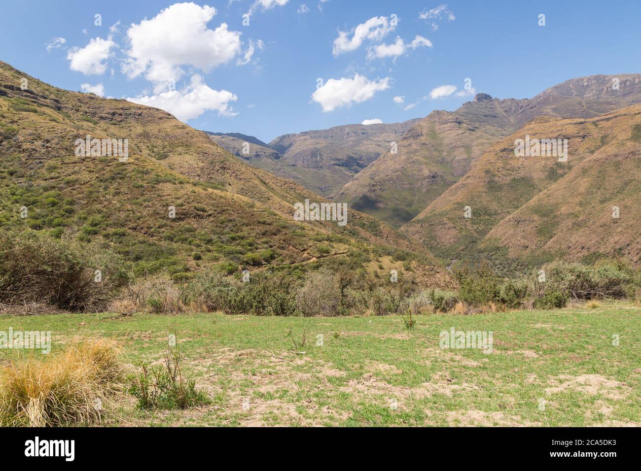 Landscape in the beautiful Tsehlanyane National Park, Leribe District ...