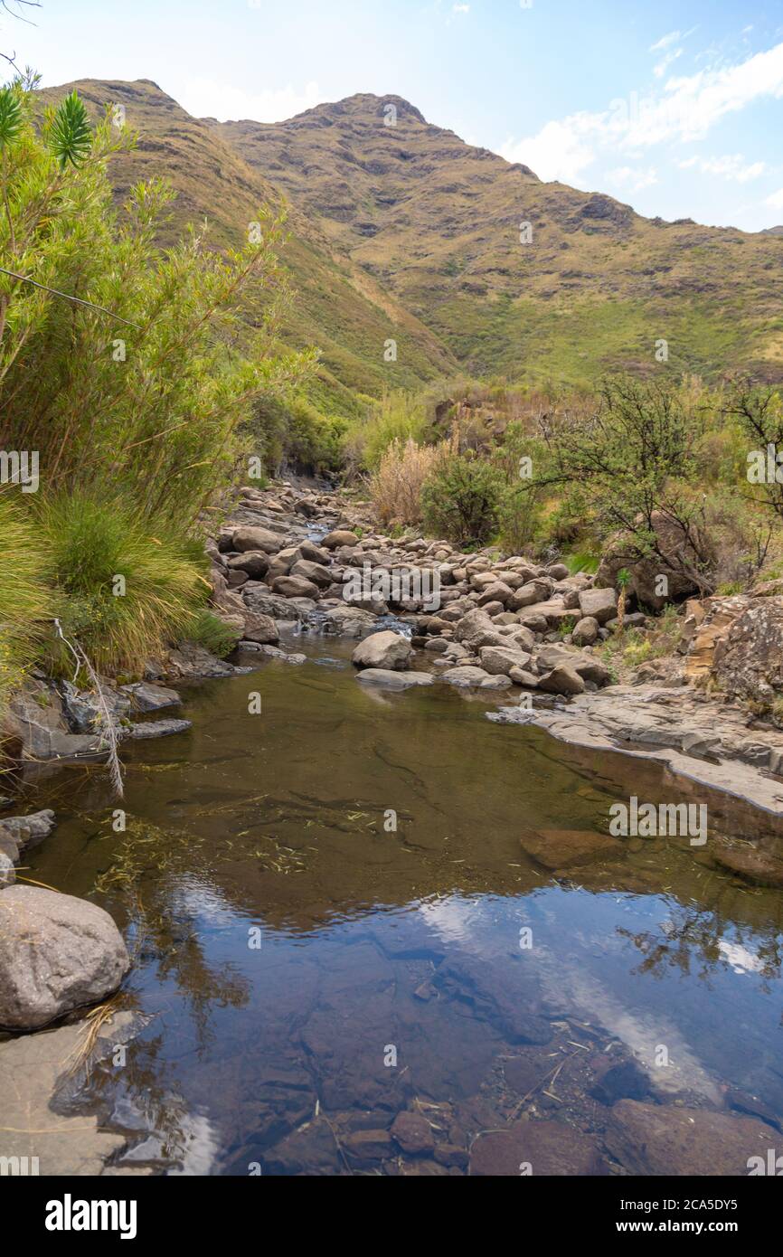 Hlotse River in Tsehlanyane National Park, Leribe District, Kingdom of ...