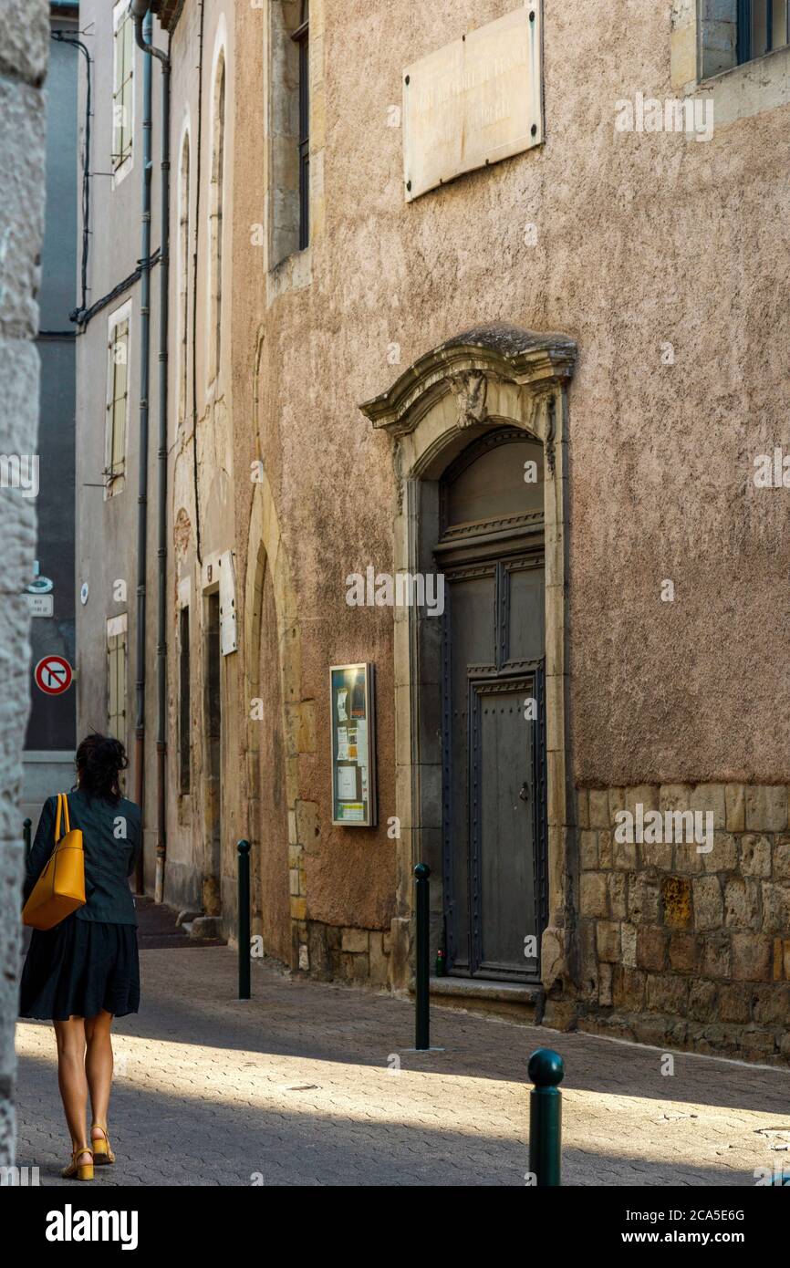 Europe, France, Occitanie, Midi-Pyrenees, Tarn, Castres, facade of the ...
