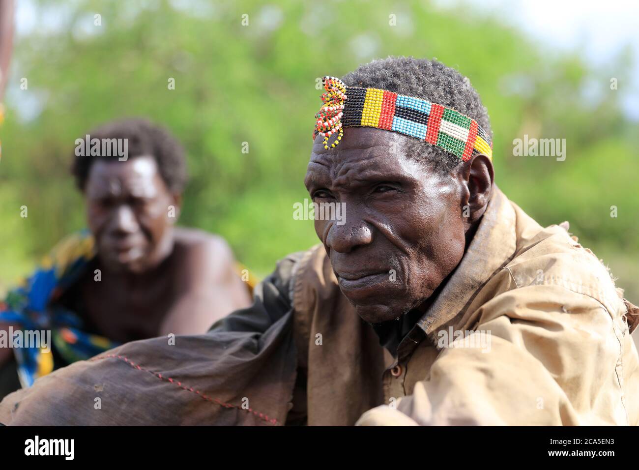 Tanzania, Lake Eyasi region, the Hazabe tribe, among the last hunter ...