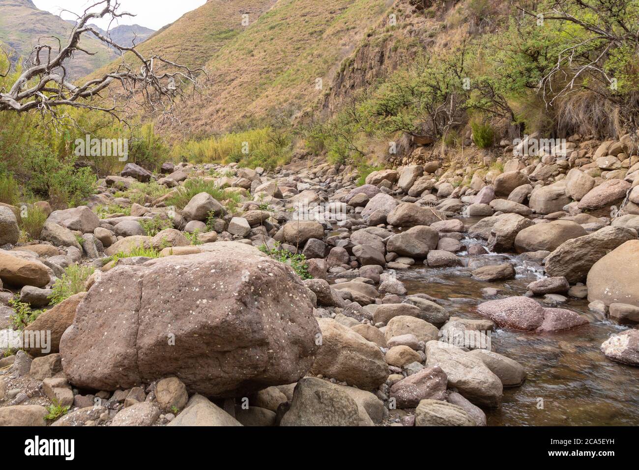 Hlotse River in Tsehlanyane National Park, Leribe District, Kingdom of ...